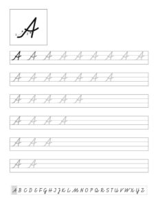 Schreibschrift Übungsblätter zum Ausdrucken - Lern.Monster