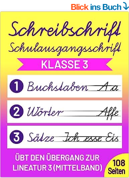 Schreibschrift Übungshefte - Lern.Monster