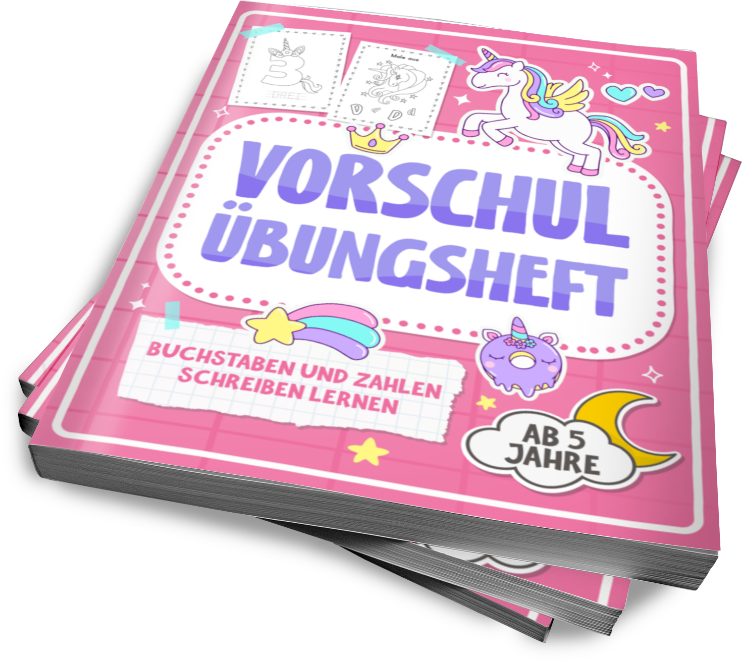 Vorschulheft für Mädchen - Lern.Monster